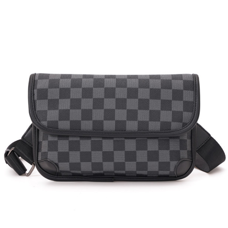 Plaid Roar Chest Crossbody Bag | Patchee LK